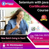 Java With Selenium Online Batch Template | PosterMyWall
