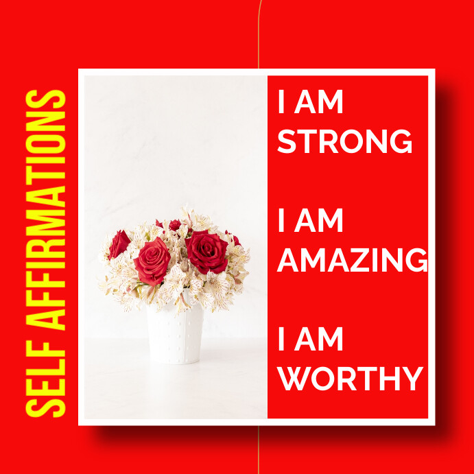 Self affirmation poster Templat | PosterMyWall