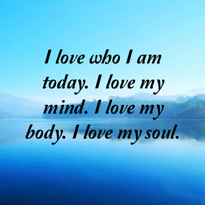 Self affirmation quote Instagram post Template | PosterMyWall