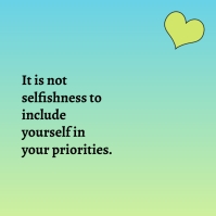 Self-Care Reminder Template | PosterMyWall