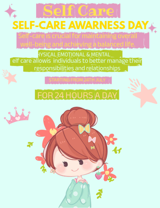 self care self love post design template | PosterMyWall