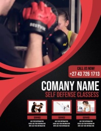 Self defense Classes Flyer Template | PosterMyWall