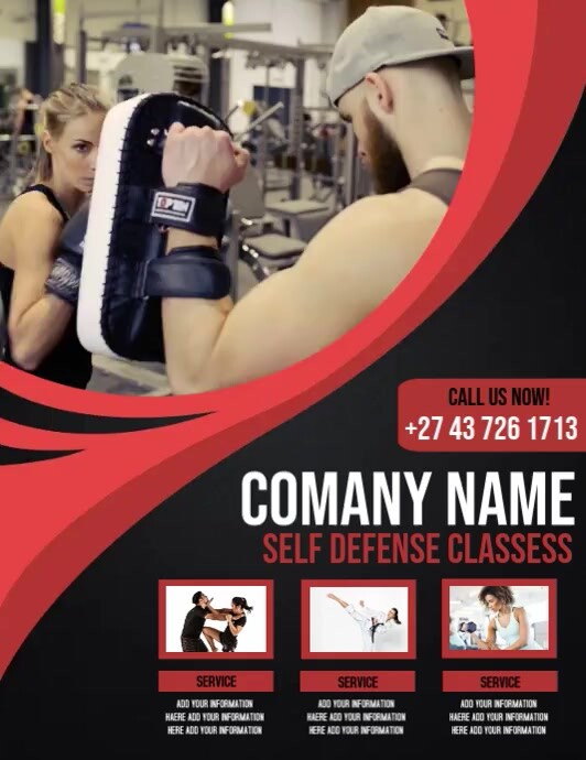 Copy of self defense classess | PosterMyWall