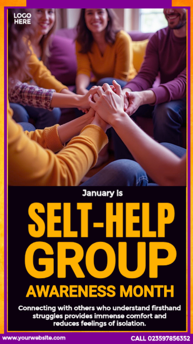 Self-Help Group Awareness Month Ad Template | PosterMyWall