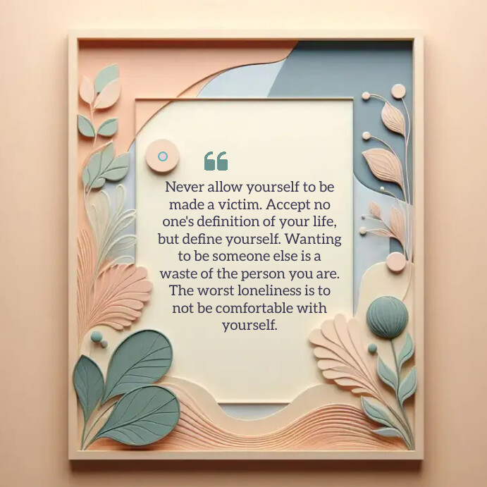 Copy of Self-Inspirational Quote | PosterMyWall