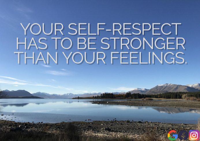 Plantilla de SELF-RESPECT QUOTE TEMPLATE | PosterMyWall