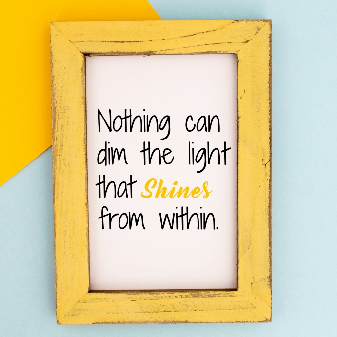 Copy of self shine quote | PosterMyWall