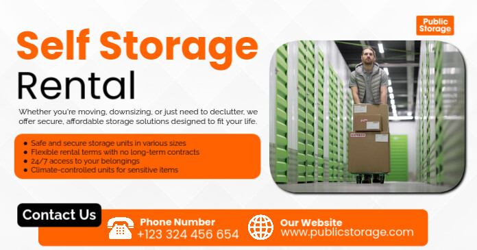 Self Storage rental tempate Template | PosterMyWall