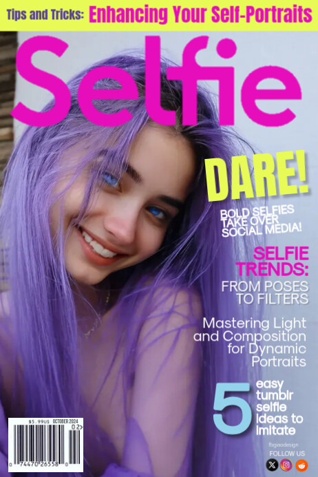 Selfie magazine cover 241028 Template | PosterMyWall