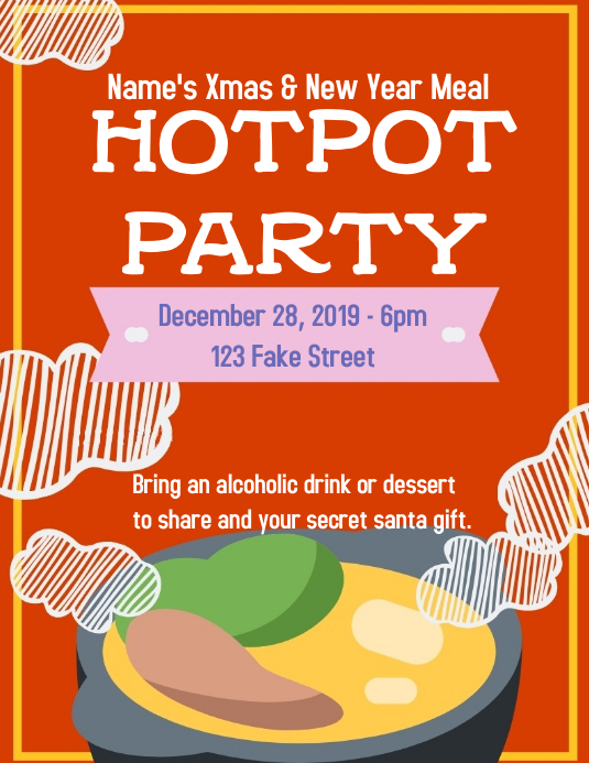 Template Hotpot Party | PosterMyWall