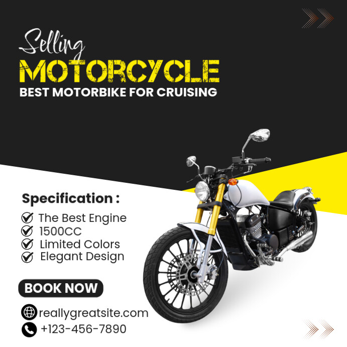 SELLING MOTORCYCLE INSTAGRAM POST Template | PosterMyWall