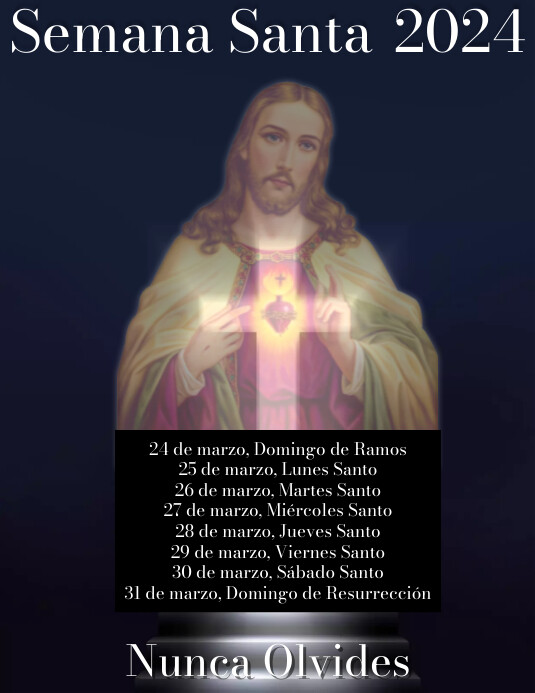 SEMANA SANTA 2024 Template | PosterMyWall