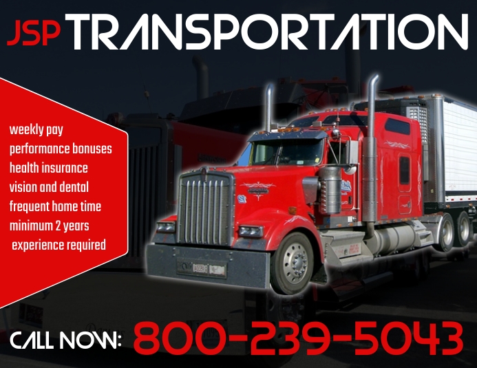 Semi Truck Driver Needed Template | PosterMyWall