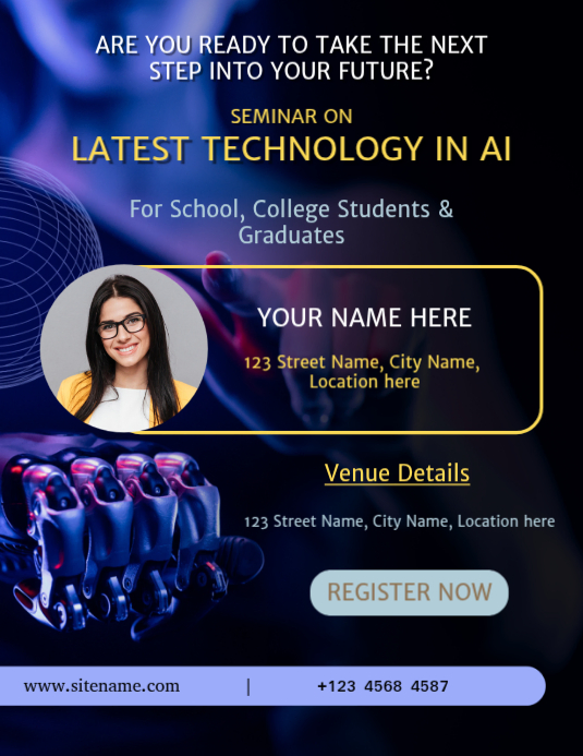 Seminar Flyer | Invitation Template | PosterMyWall