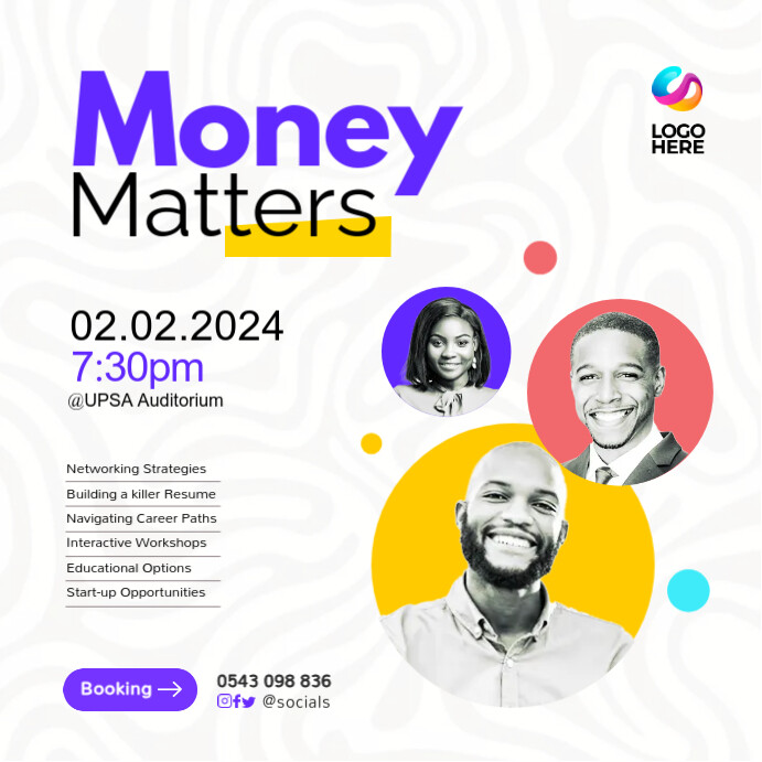 Minimal Corporate Seminar Event Design for Social Media Template ...