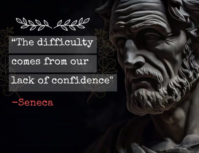 Copy of Seneca Stoicism Quote | PosterMyWall
