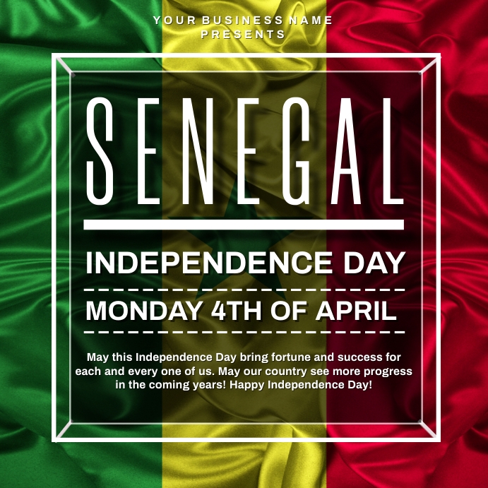Senegal Template | PosterMyWall
