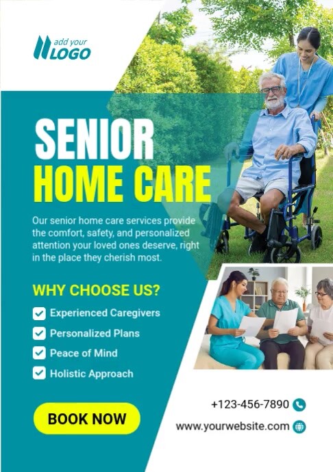 Senior Care Assisted living flyer Templat | PosterMyWall