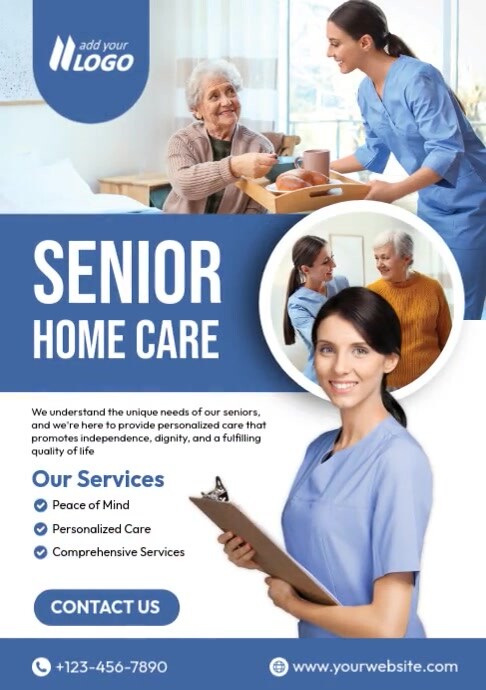 Senior Care Assisted living flyer Template | PosterMyWall