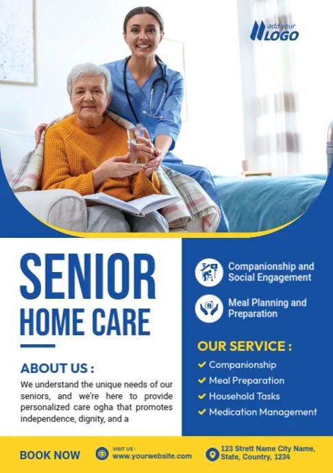 Senior Care Assisted living flyer Template | PosterMyWall