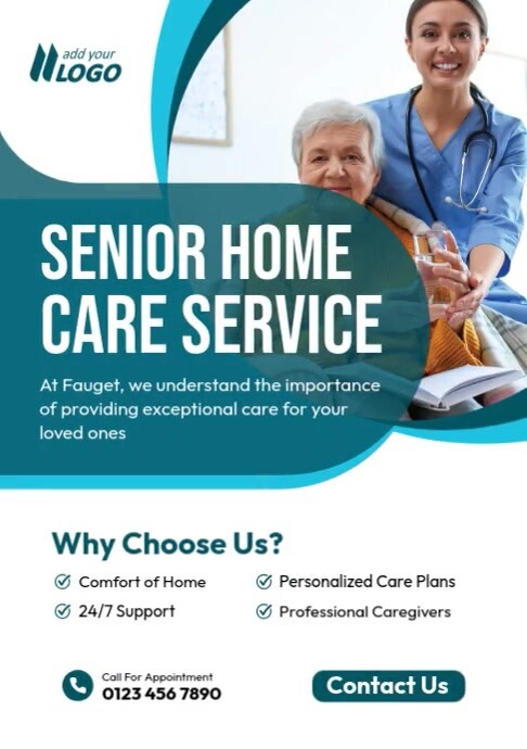 Senior Care Service Flyer Template | PosterMyWall