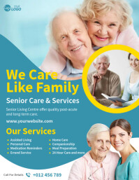 Senior Care Service Template | PosterMyWall