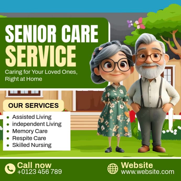 Copy of Senior Care Services | PosterMyWall
