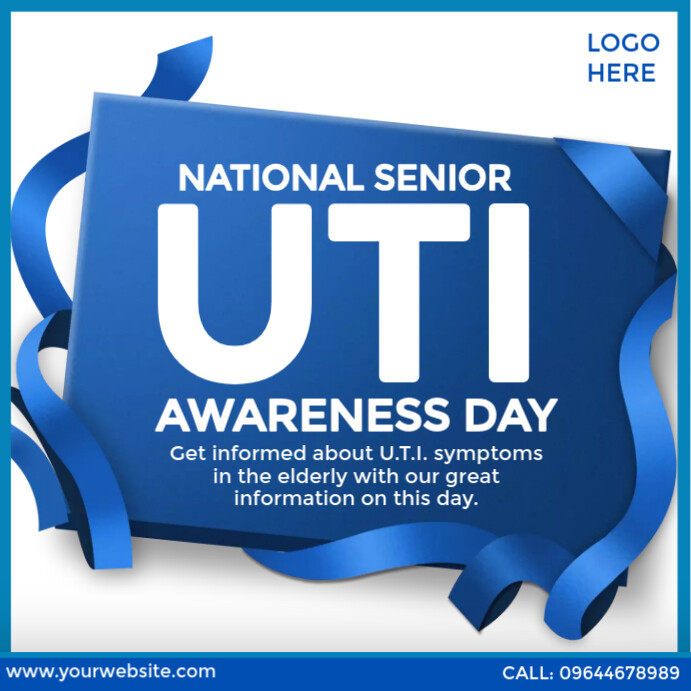 National Senior UTI awareness day Template | PosterMyWall