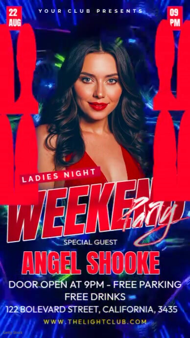 Sensual Party Video Template | PosterMyWall