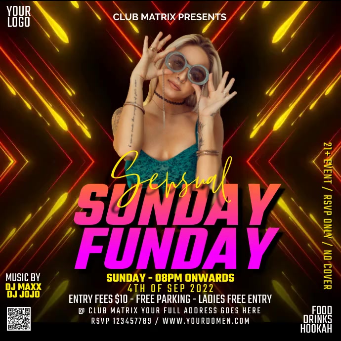 Sensual Sunday Template | PosterMyWall