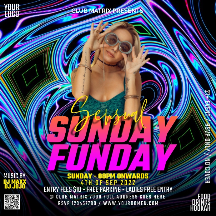 Sensual Sunday Template | PosterMyWall