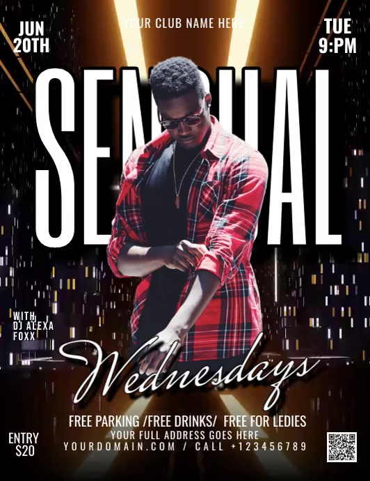 SENSUAL WEDNESDAY Template | PosterMyWall