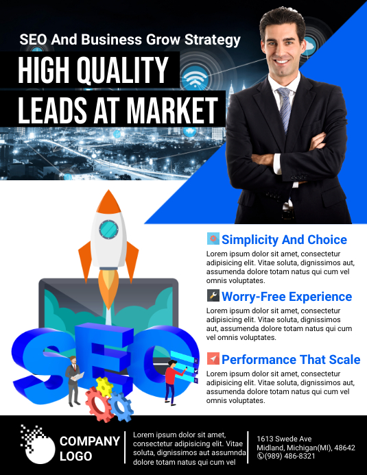 SEO Services Flyer Template | PosterMyWall