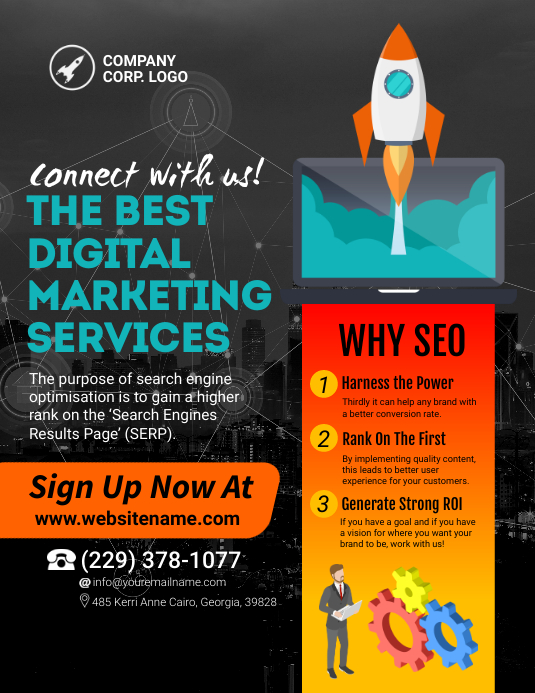 Copy of Seo Traffic Optimization Flyer | PosterMyWall