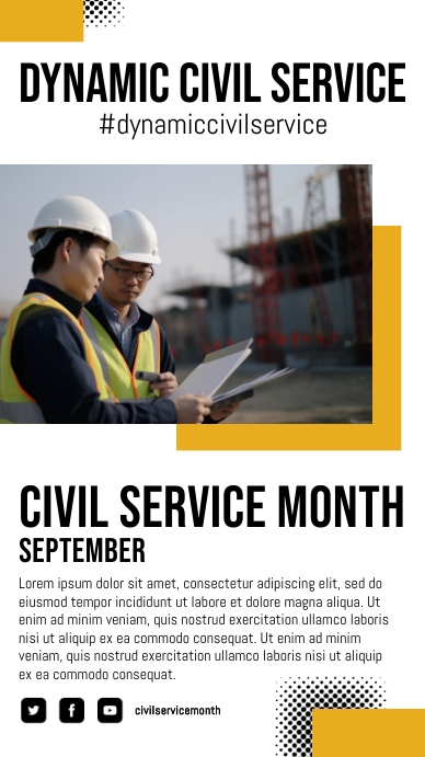 Sep - Civil Service Month Template | PosterMyWall