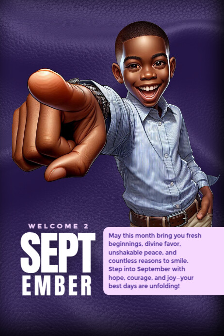 September, welcome to September, new month September Template ...