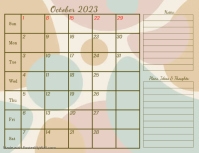 September 2023 Calendar planner Template | PosterMyWall