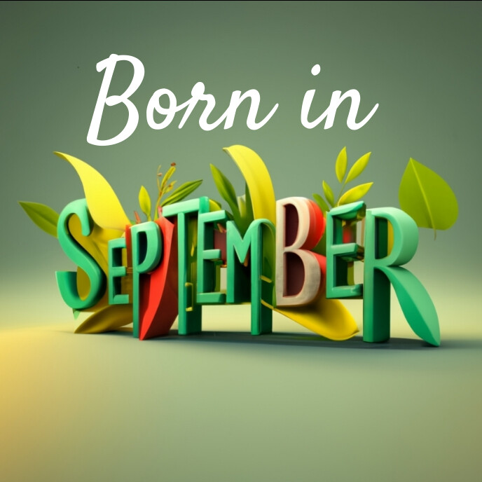 September born Template | PosterMyWall