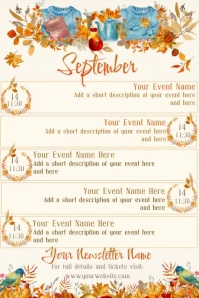 September Calendar Template | PosterMyWall