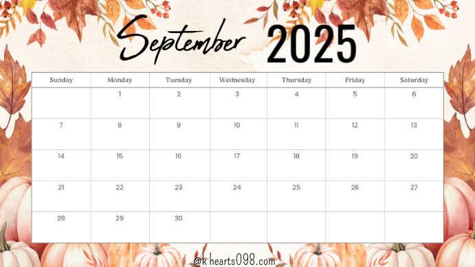 September Template | PosterMyWall