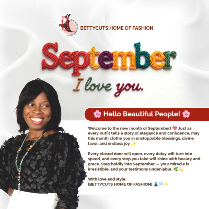 Copy of SEPTEMBER | PosterMyWall