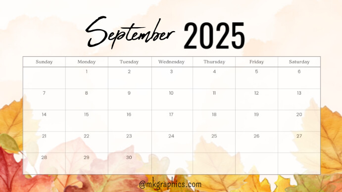 September Template | PosterMyWall