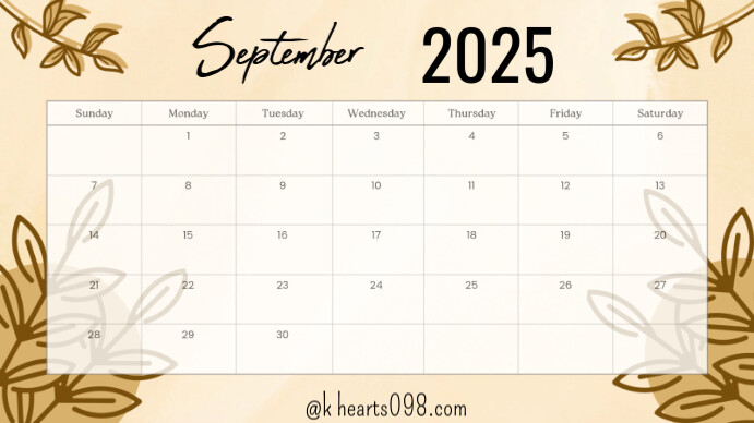 September Template | PosterMyWall
