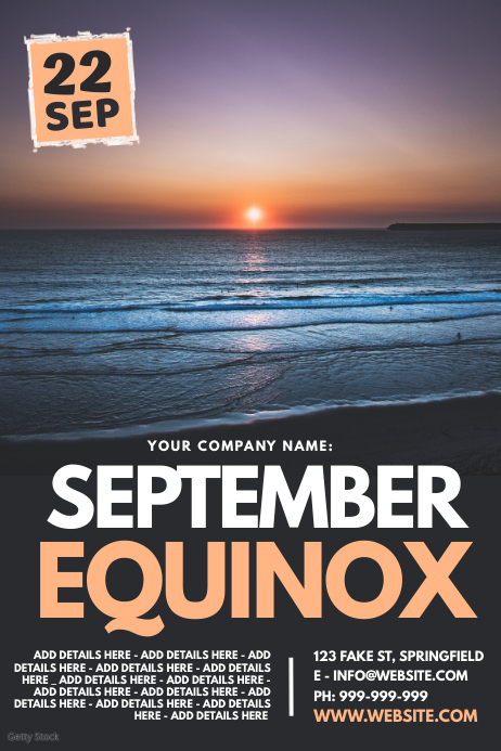 Copy of September Equinox Poster | PosterMyWall
