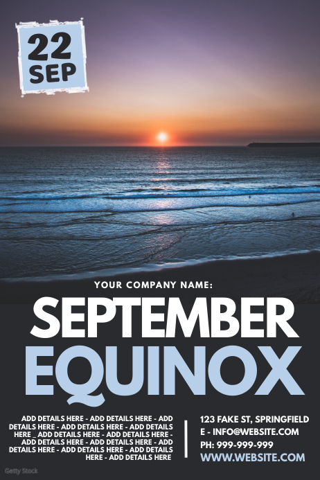 September Equinox Poster Template | PosterMyWall