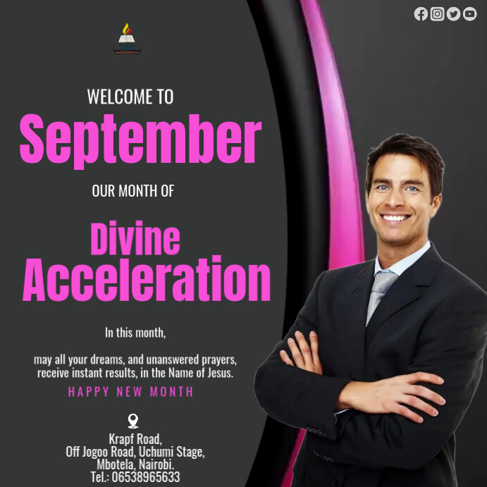 Modèle September month of divine visitation | PosterMyWall