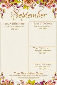 September Newsletter by Paula Template | PosterMyWall