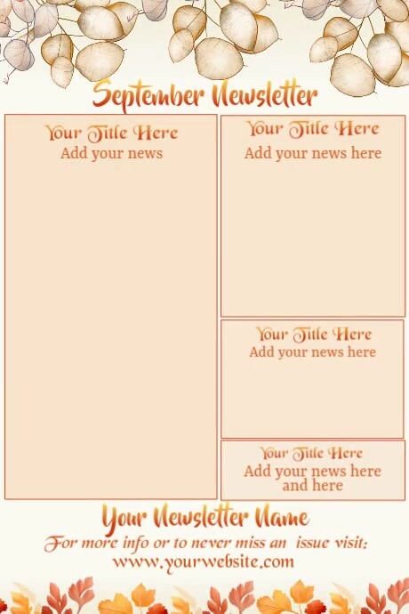 September Newsletter by Paula Template | PosterMyWall