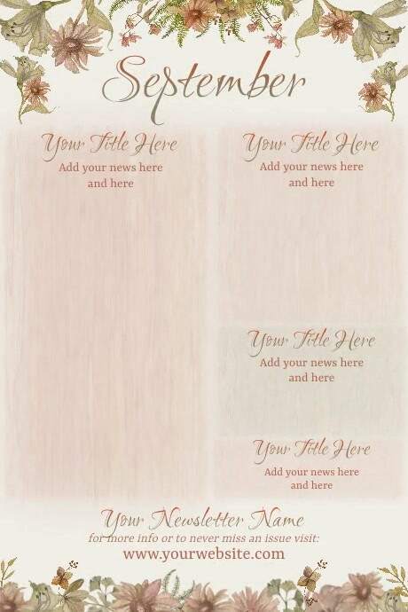 September Newsletter by Paula Template | PosterMyWall