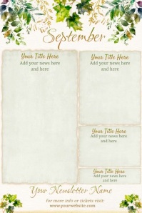 September Newsletter Template | PosterMyWall